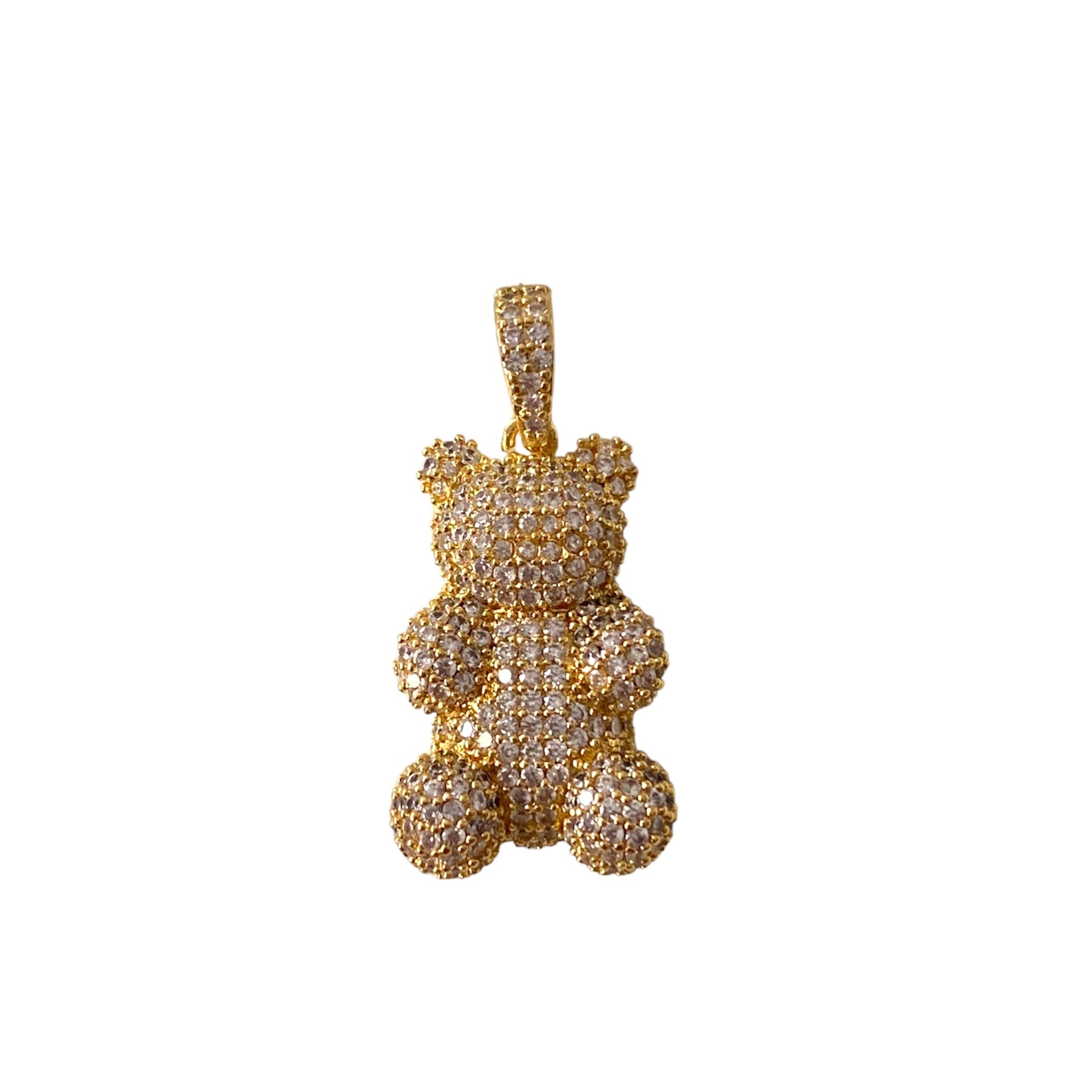 Iced Teddy Pendant – Wild Child Jewels